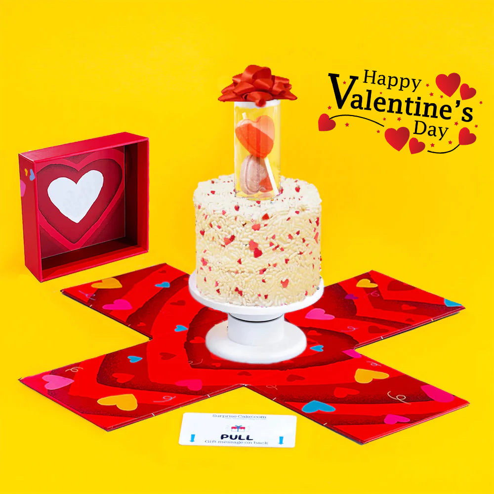 Vanilla Love Cake + Heart Pops